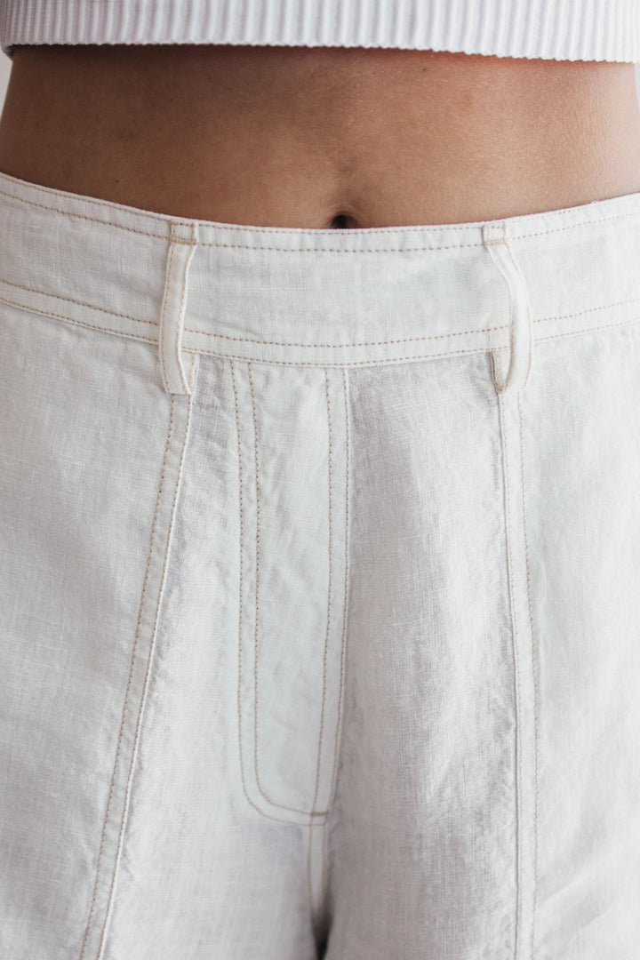 Safari Linen Cargo Pant Bone – foundling