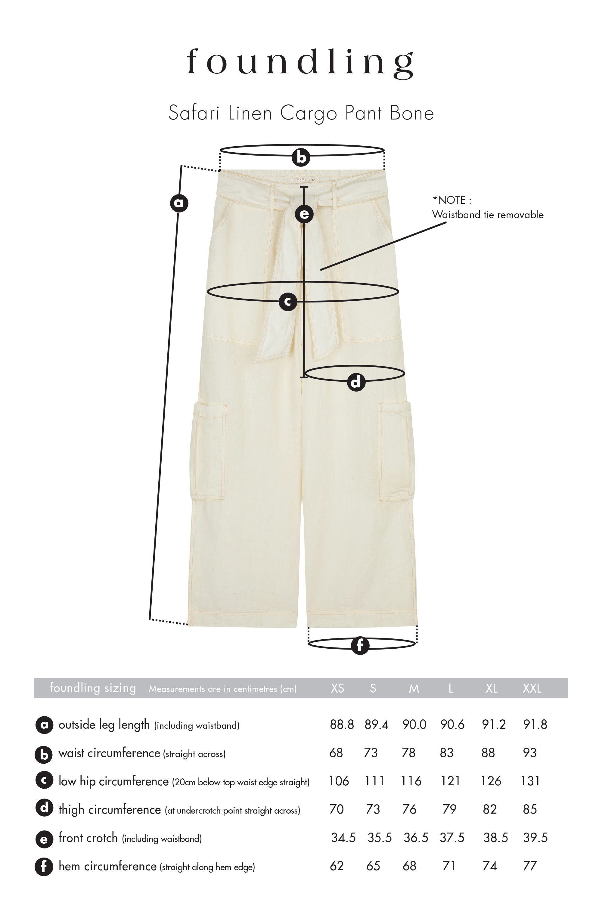 Safari Linen Cargo Pant Bone – foundling